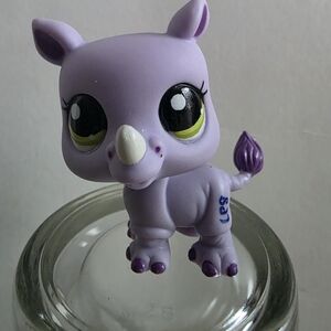 Hasbro | Toys | Littlest Pet Shop Lps 2282 Purple Rhino Rhinoceros ...
